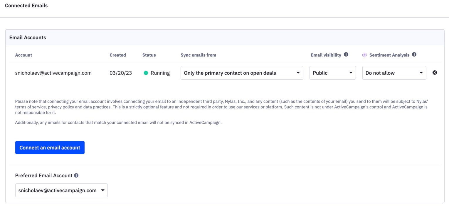 Connect your email account to ActiveCampaign – ActiveCampaign Help Center