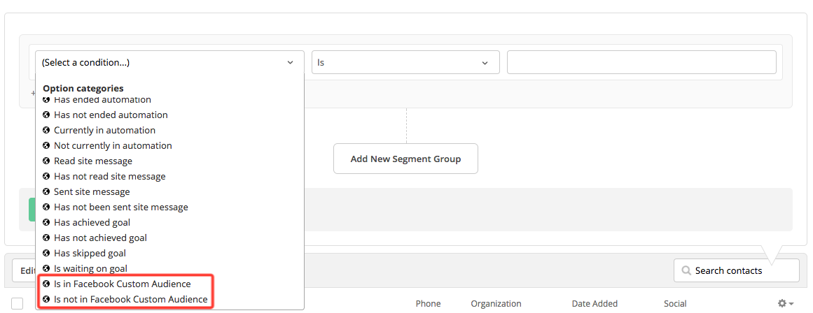 Facebook Custom Audiences integration – ActiveCampaign Help Center