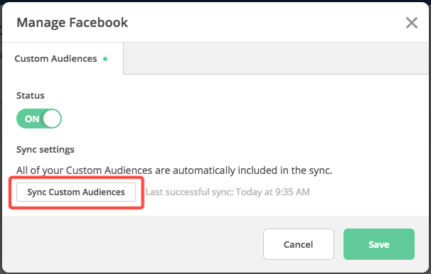 Facebook Custom Audiences integration – ActiveCampaign Help Center