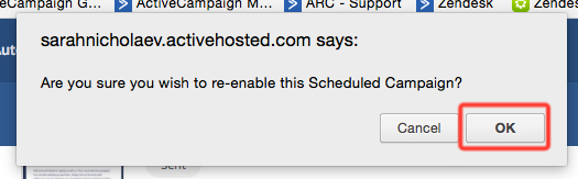 How do I stop or cancel a scheduled campaign? – ActiveCampaign Help Center