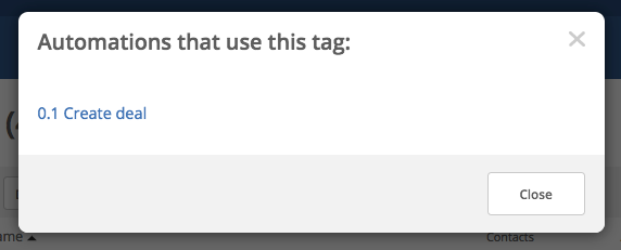 Managing Tags with the Tag Manager – ActiveCampaign Help Center