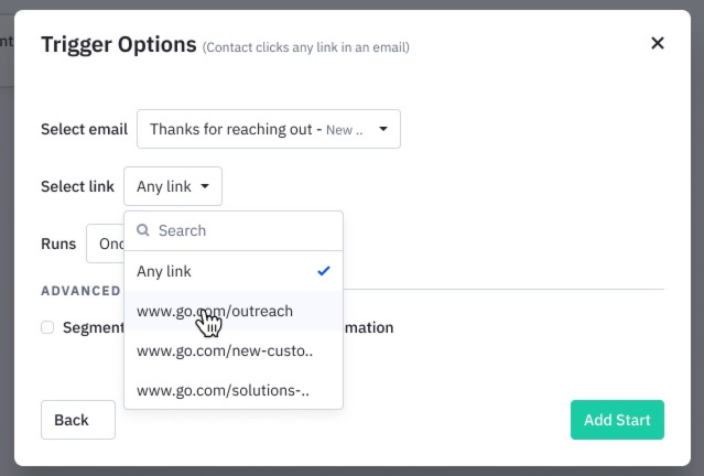 How to trigger automations to run when a contact interacts with your 1:1 emails – ActiveCampaign ...