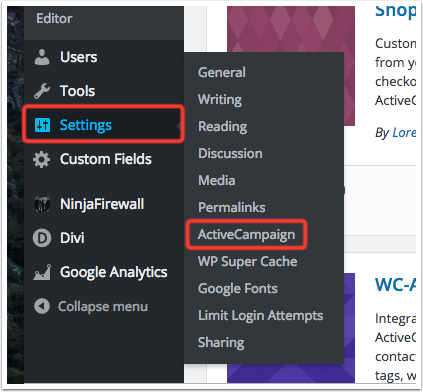 Use the ActiveCampaign WordPress plugin – ActiveCampaign Help Center