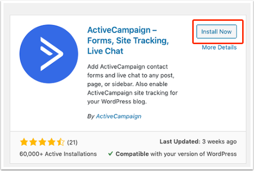 Use the ActiveCampaign WordPress plugin – ActiveCampaign Help Center