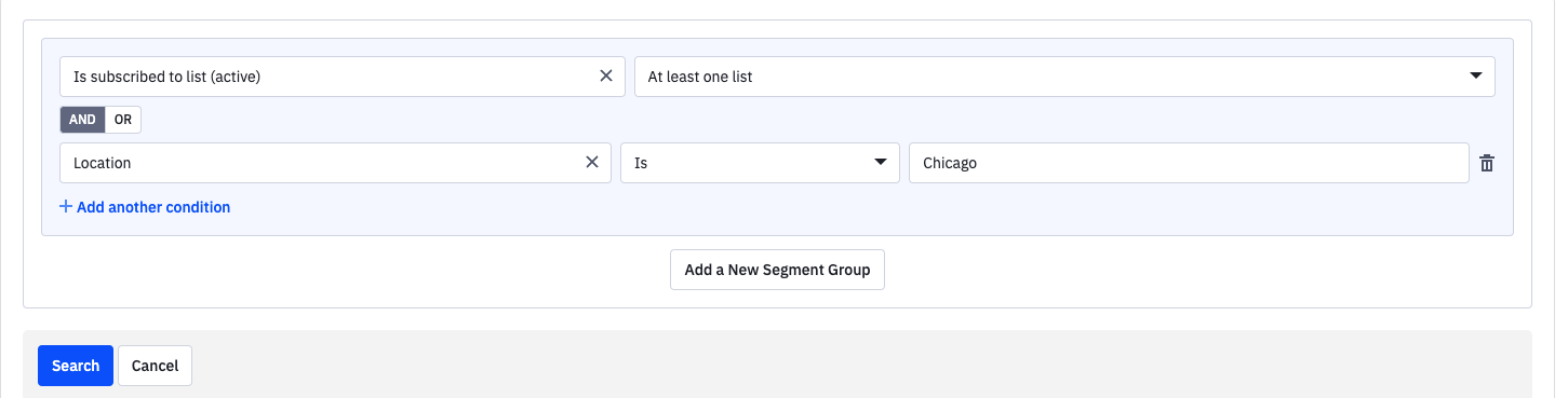 ActiveCampaign contact list status segment conditions – ActiveCampaign ...