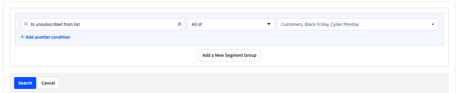 ActiveCampaign contact list status segment conditions – ActiveCampaign ...